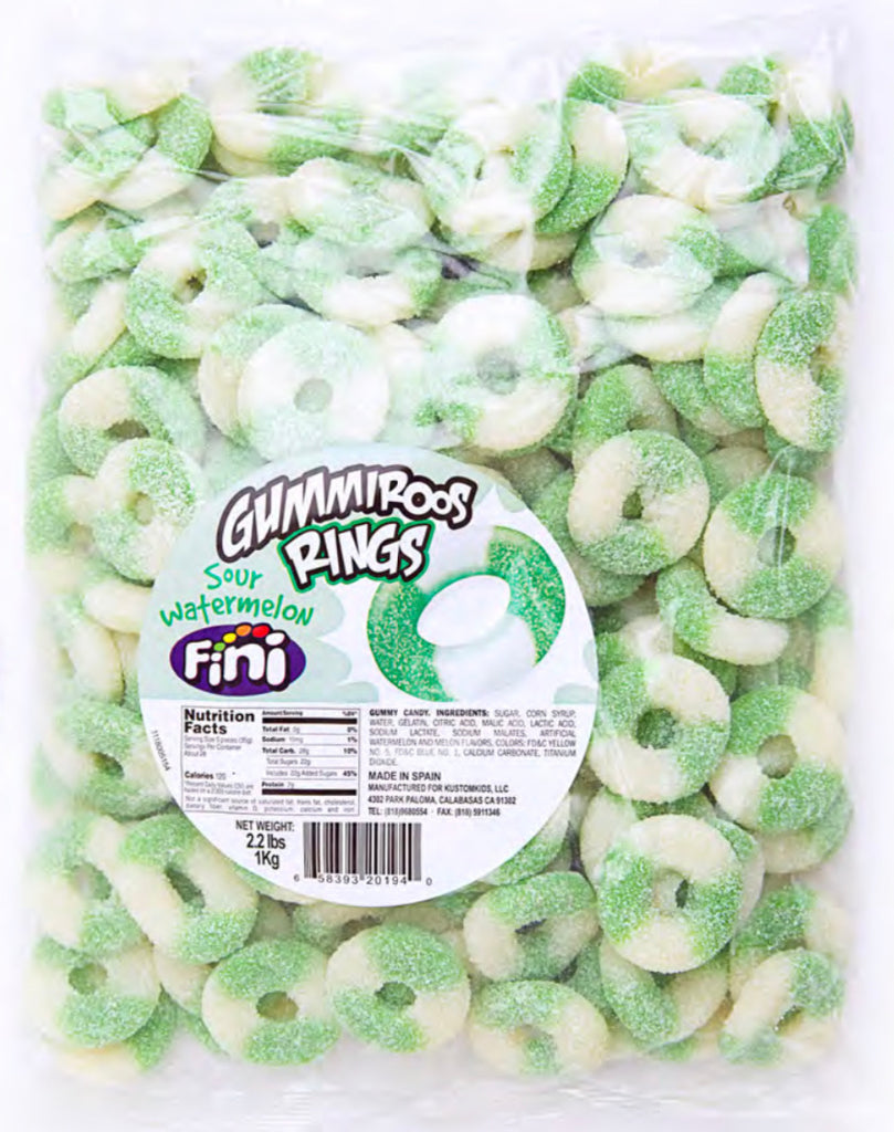 Sour Watermelon Rings - 2.2LB – Sweet Tooth Candy Buffets